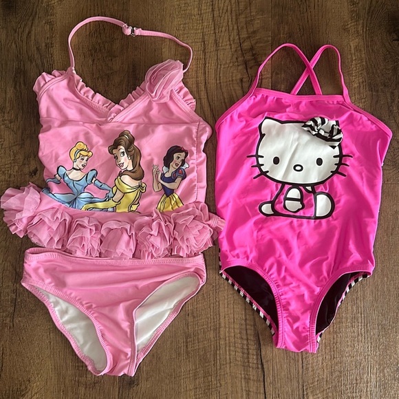 Disney | Swim | Youth Girls Size Small 56 Disney Princess Swim Set ...